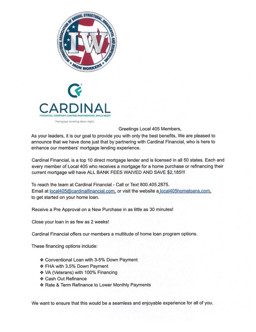 Ironworkers Local 405 | Home